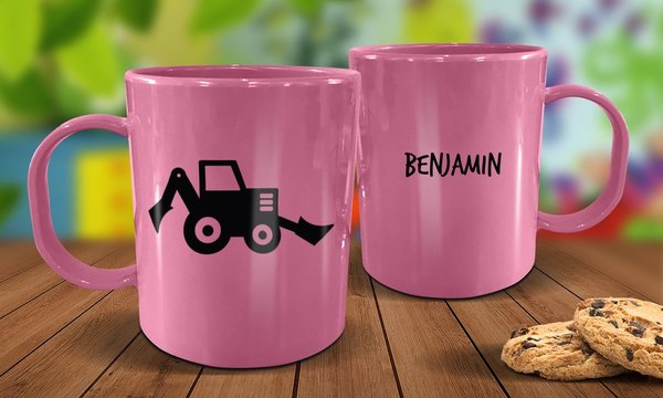 Little Digger Plastic Mug - Pink – BIGW Photos